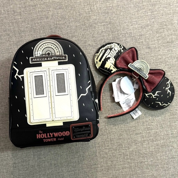Loungefly | Bags | Disney Parks Tower Of Terror Loungefly Backpack And ...